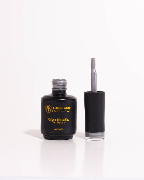 Silver metallic jell polish – Bumblebeeprofessional